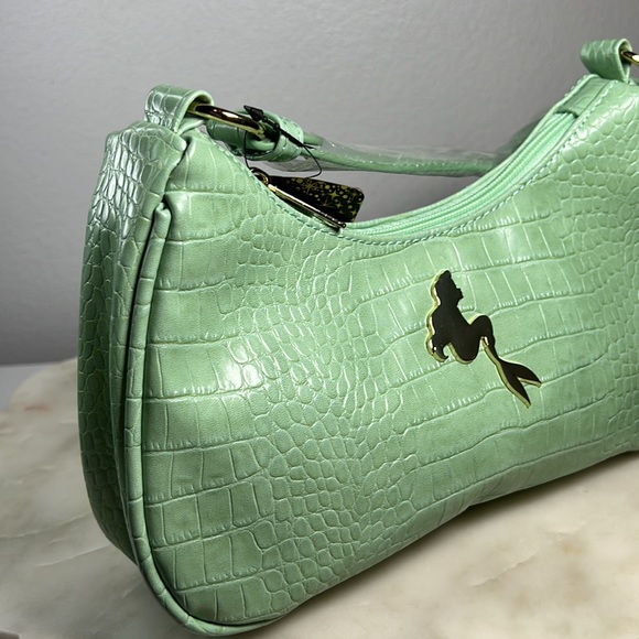 Disney | Bags | Womens Disney The Little Mermaid Croco Handbag With ...